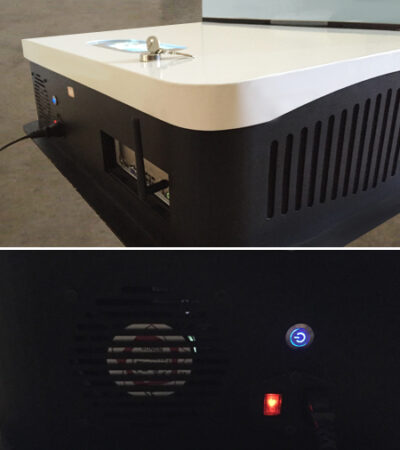 Transparent Glass Information Kiosk with Capacitive Touchscreen ...