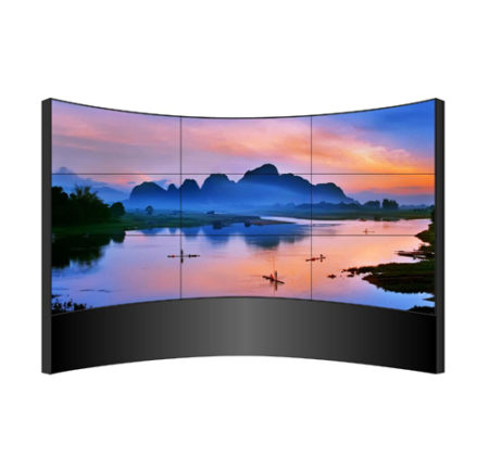 Curved Multi-Screen Video Wall LCD Digital Signage | Multitouch Tables ...