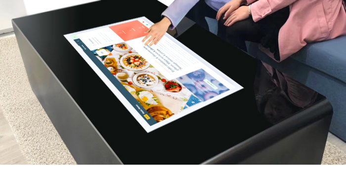 Multitouch Coffee Table with Tilting Top | Multitouch Tables and Kiosks